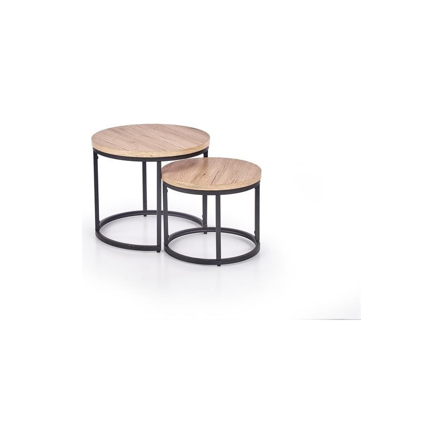 Oreo round coffee table (set) for the living room, cafe and restaurant.