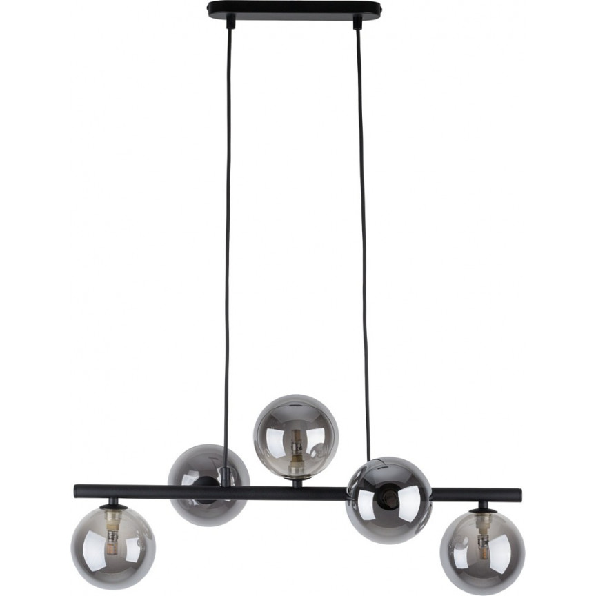 Lampa wisząca podłużna szklane kule Estera V 63cm grafit/czarny TK Lighting