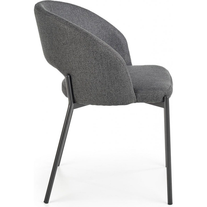 Nowoczesne Krzesło tapicerowane K373 Szare Halmar