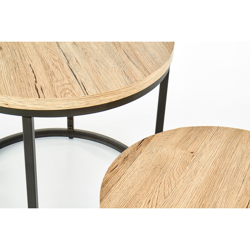 Oreo round coffee table (set) for the living room, cafe and restaurant.