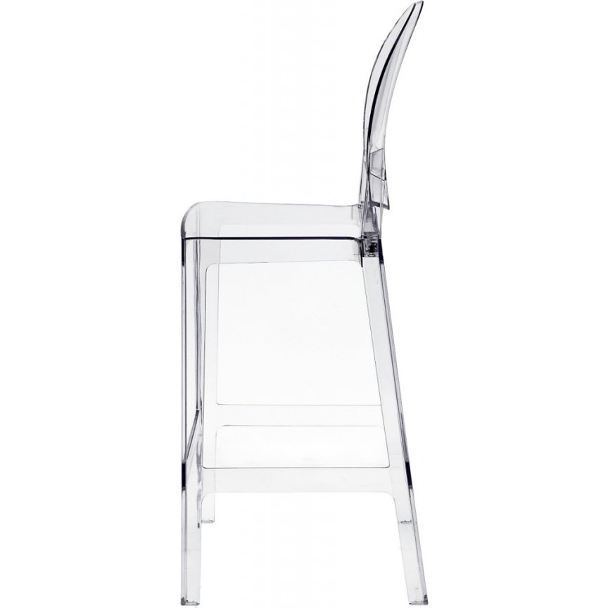 Designer Viki 75 transparent bar stool for kitchen