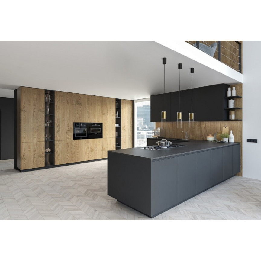 Cylinder 25cm clear&brass pendant glass tube lamp Nowodvorski